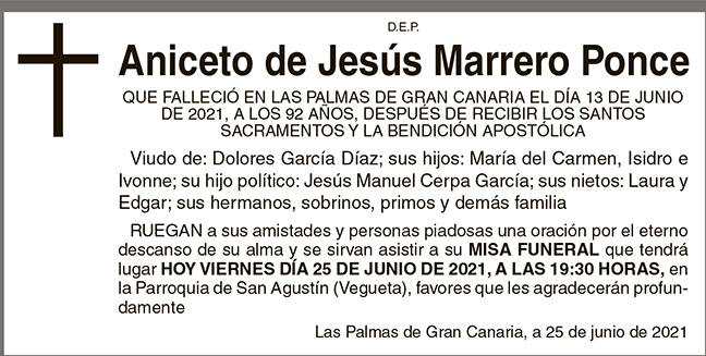 Aniceto de Jesús Marrero Ponce | Canarias7