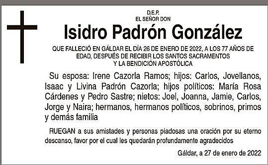 Isidro Padrón González | Canarias7