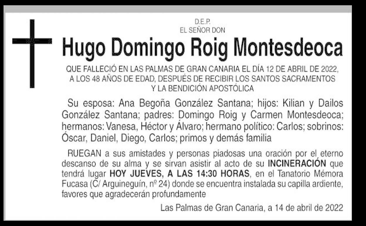 Hugo Domingo Roig Montesdeoca | Canarias7