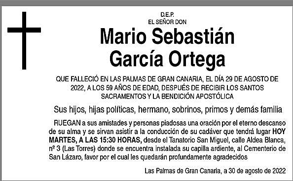 Mario Sebastián García Ortega | Canarias7