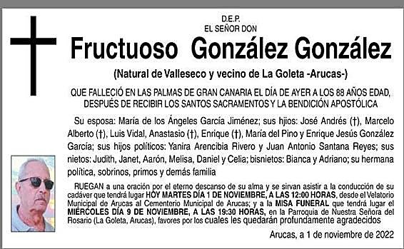 Fructuoso González González | Canarias7