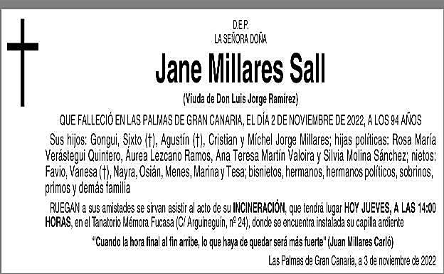 Jane Millares Sall | Canarias7