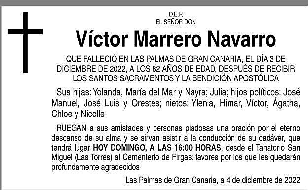 Víctor Marrero Navarro | Canarias7