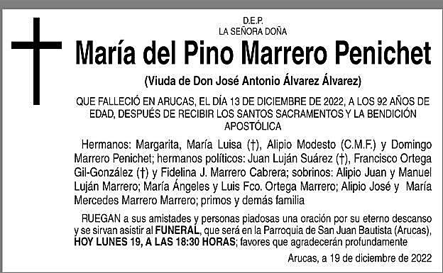 María del Pino Marrero Penichet | Canarias7