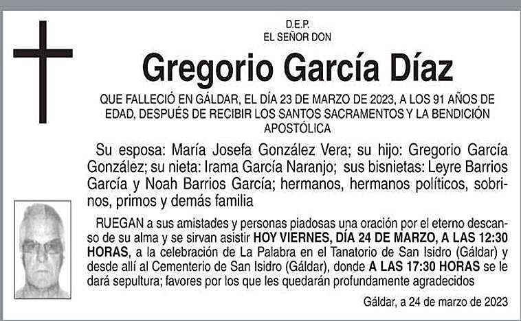 Gregorio García Díaz | Canarias7