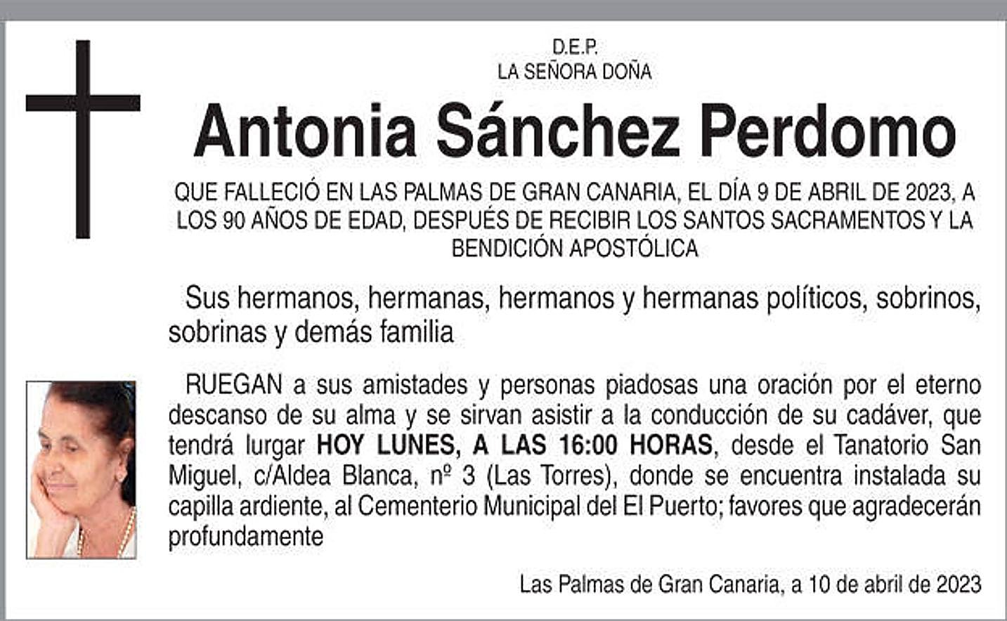 Antonia Sánchez Perdomo | Canarias7