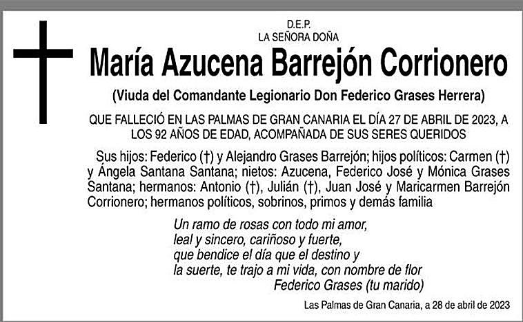 María Azucena Barrejón Corrionero | Canarias7