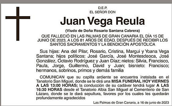 Juan Vega Reula | Canarias7