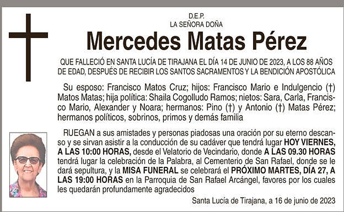Merdedes Matas Pérez | Canarias7