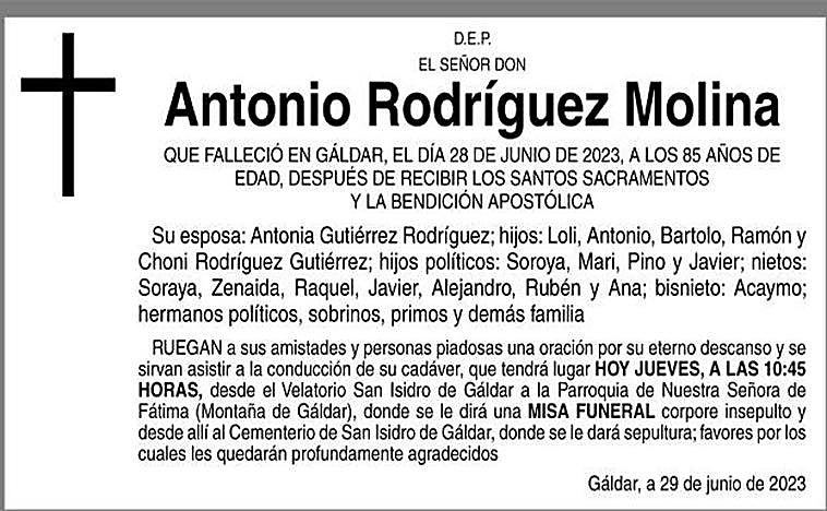 Antonio Rodríguez Molina | Canarias7