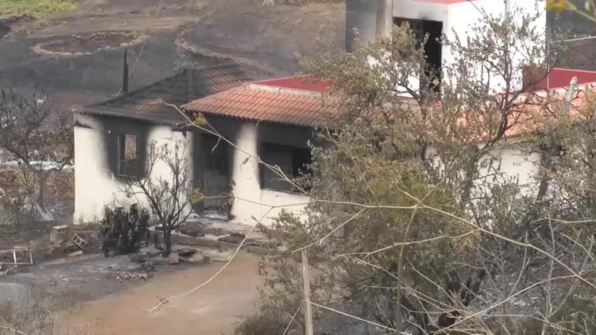 Imágenes de la bogada Tendal, asolada por el incendio. | Canarias7