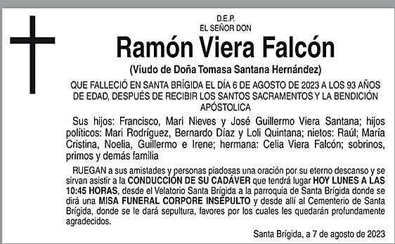 Ramón Viera Falcón | Canarias7
