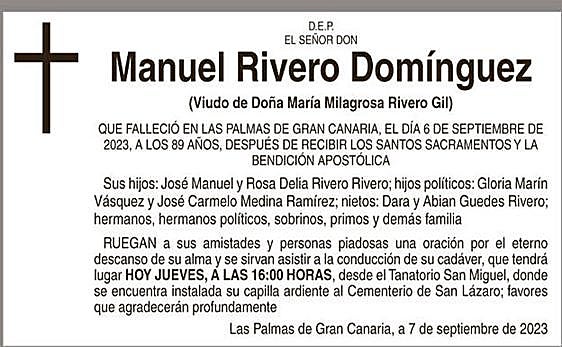 Manuel Rivero Domínguez | Canarias7