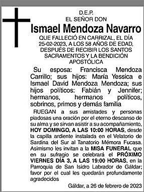 Ismael Mendoza Navarro | Canarias7