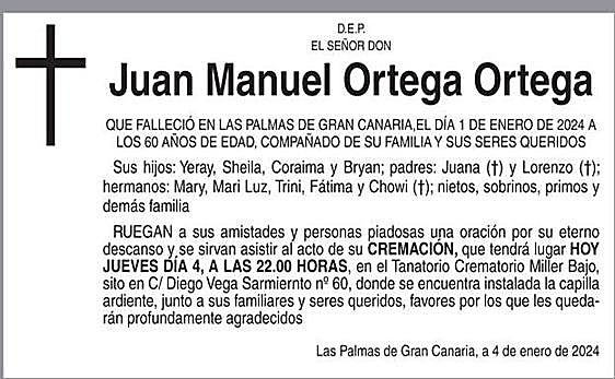 Juan Manuel Ortega Ortega | Canarias7