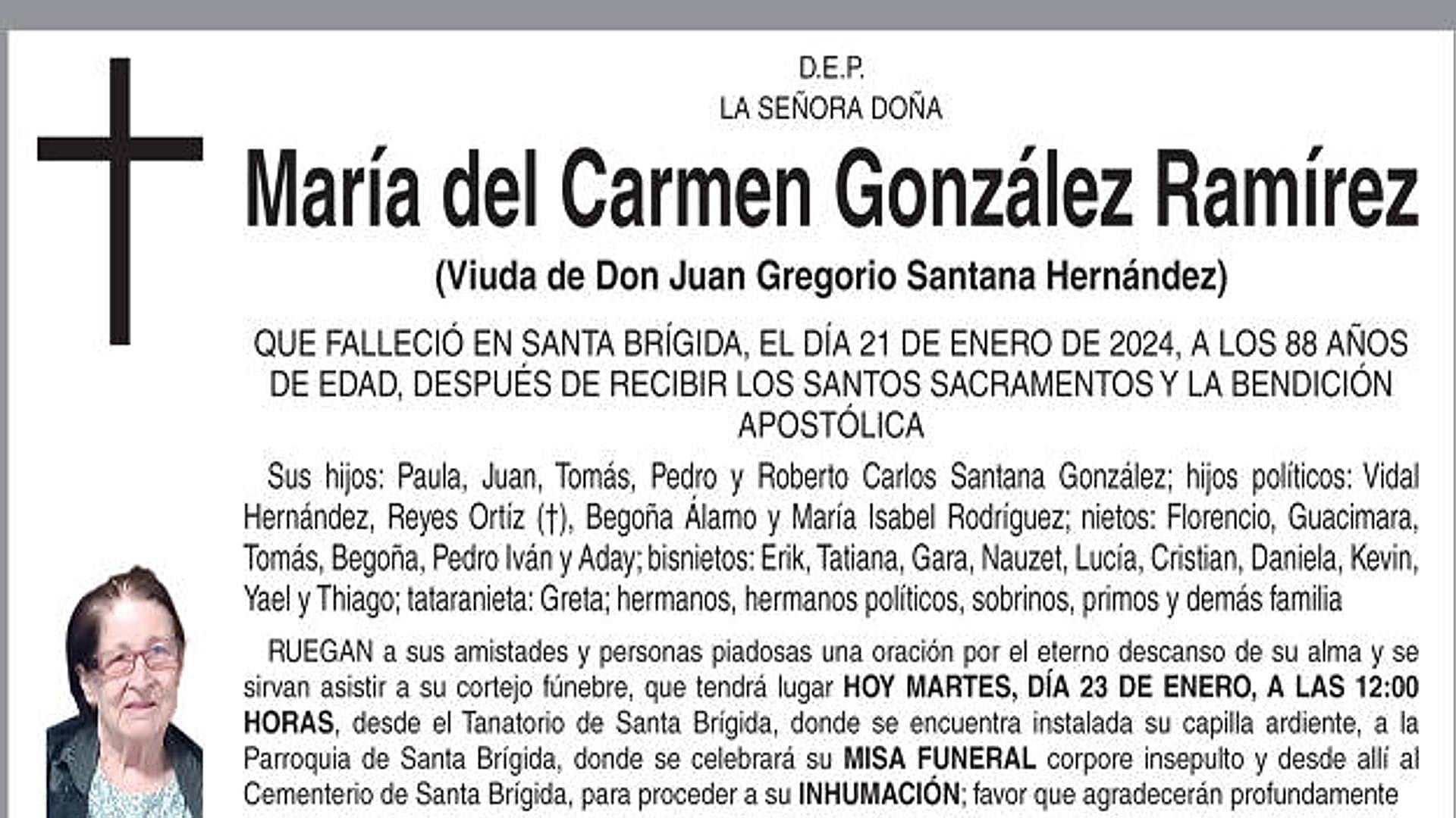 María del Carmen González Ramírez | Canarias7