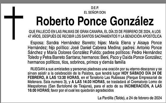 Roberto Ponce González | Canarias7