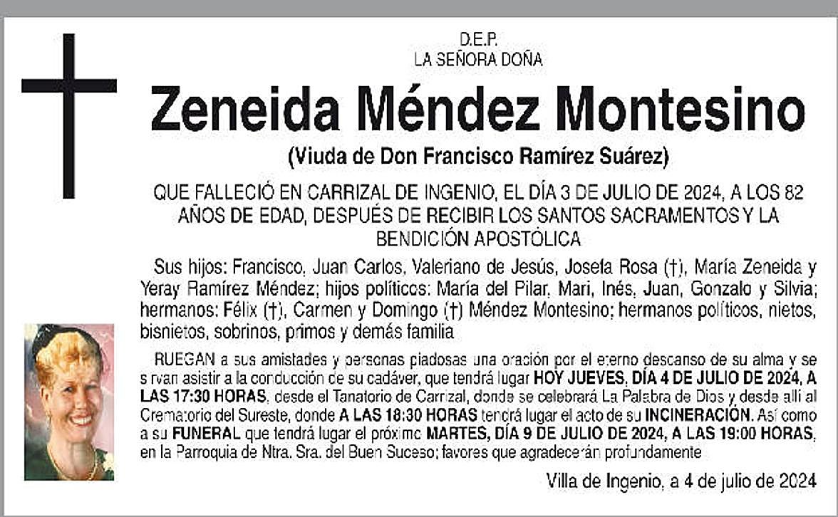 Zeneida Méndez Montesino | Canarias7