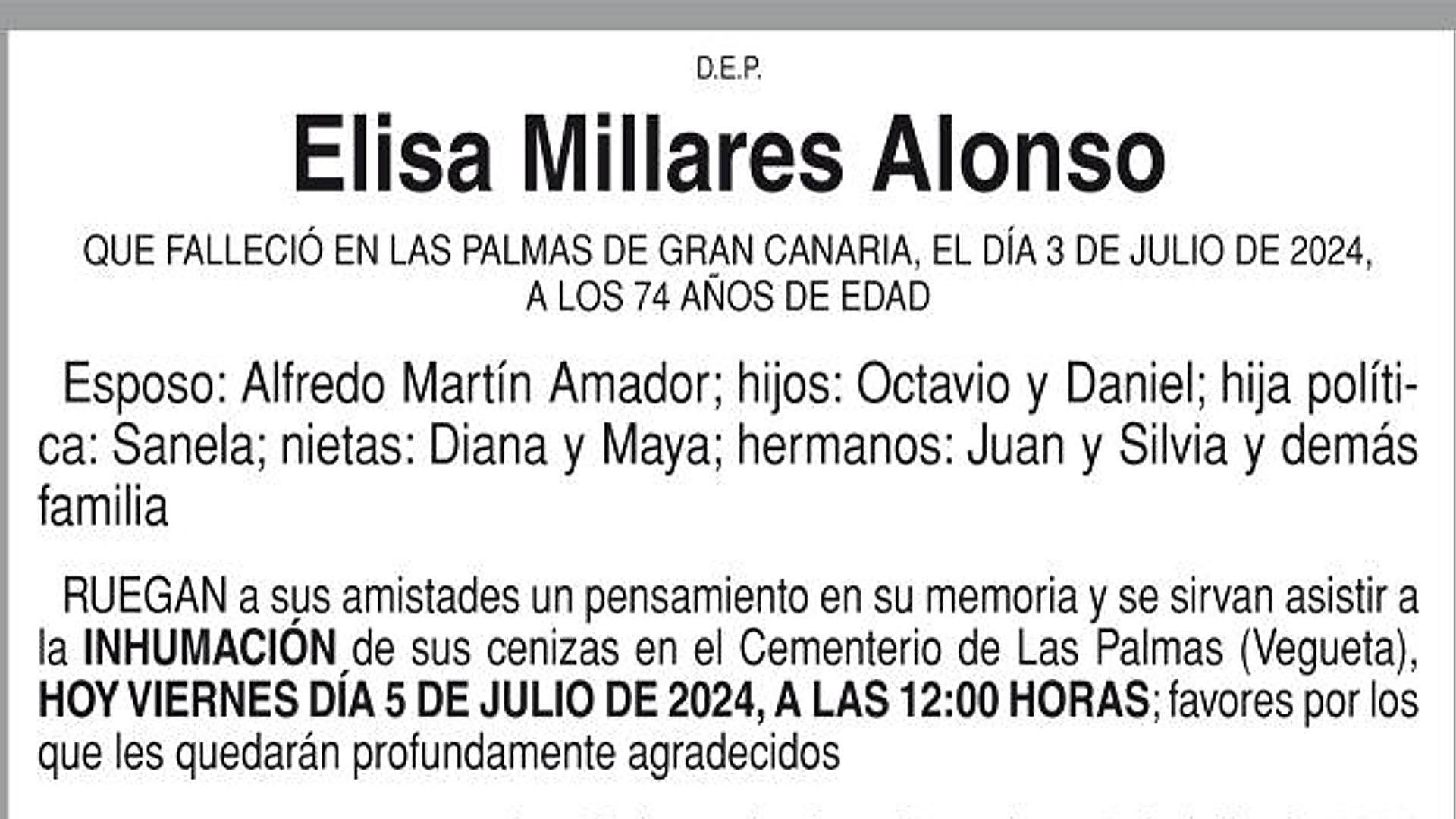 Elisa Millares Alonso | Canarias7