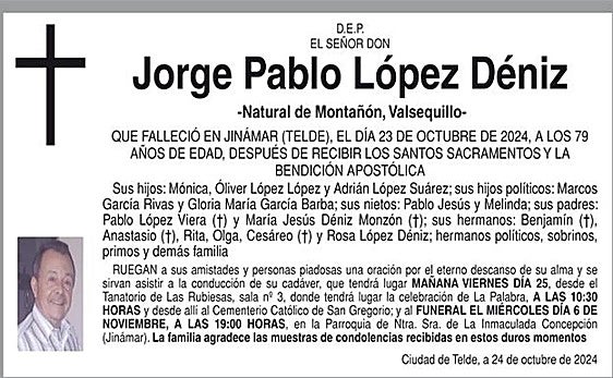 Jorge Pablo López Déniz | Canarias7