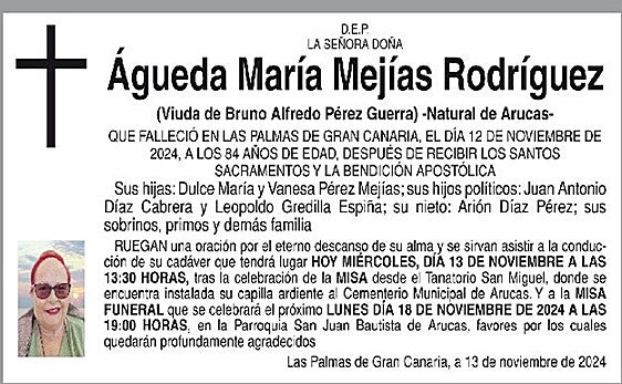 Águeda María Mejías Rodríguez | Canarias7