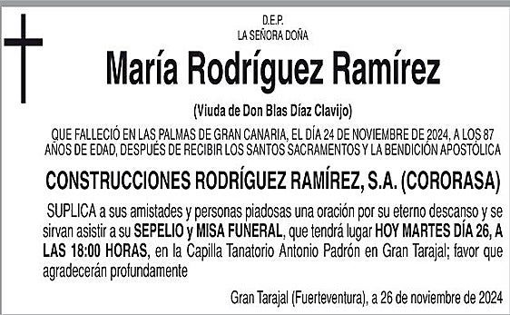 María Rodríguez Ramírez | Canarias7