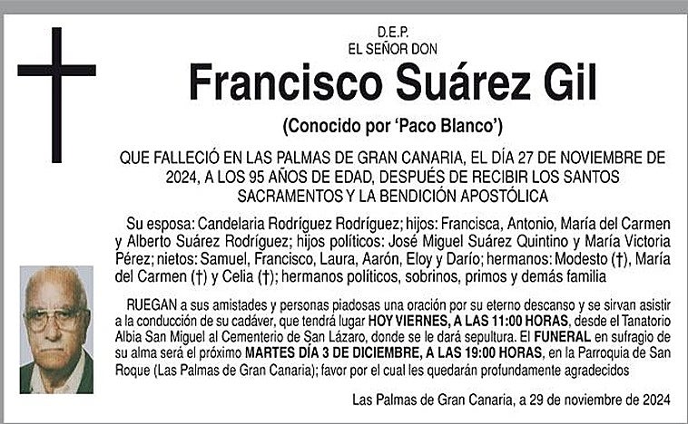 Francisco Suárez Gil | Canarias7
