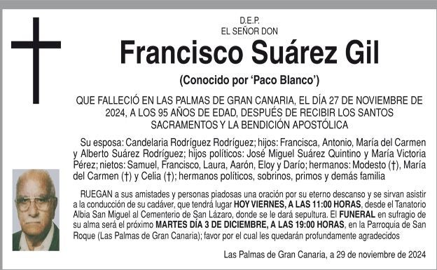 Francisco Suárez Gil | Canarias7