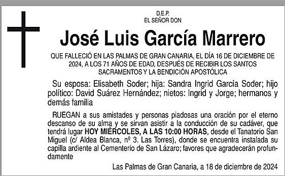 José Luis García Marrero | Canarias7