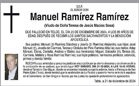 Manuel Ramírez Ramírez | Canarias7