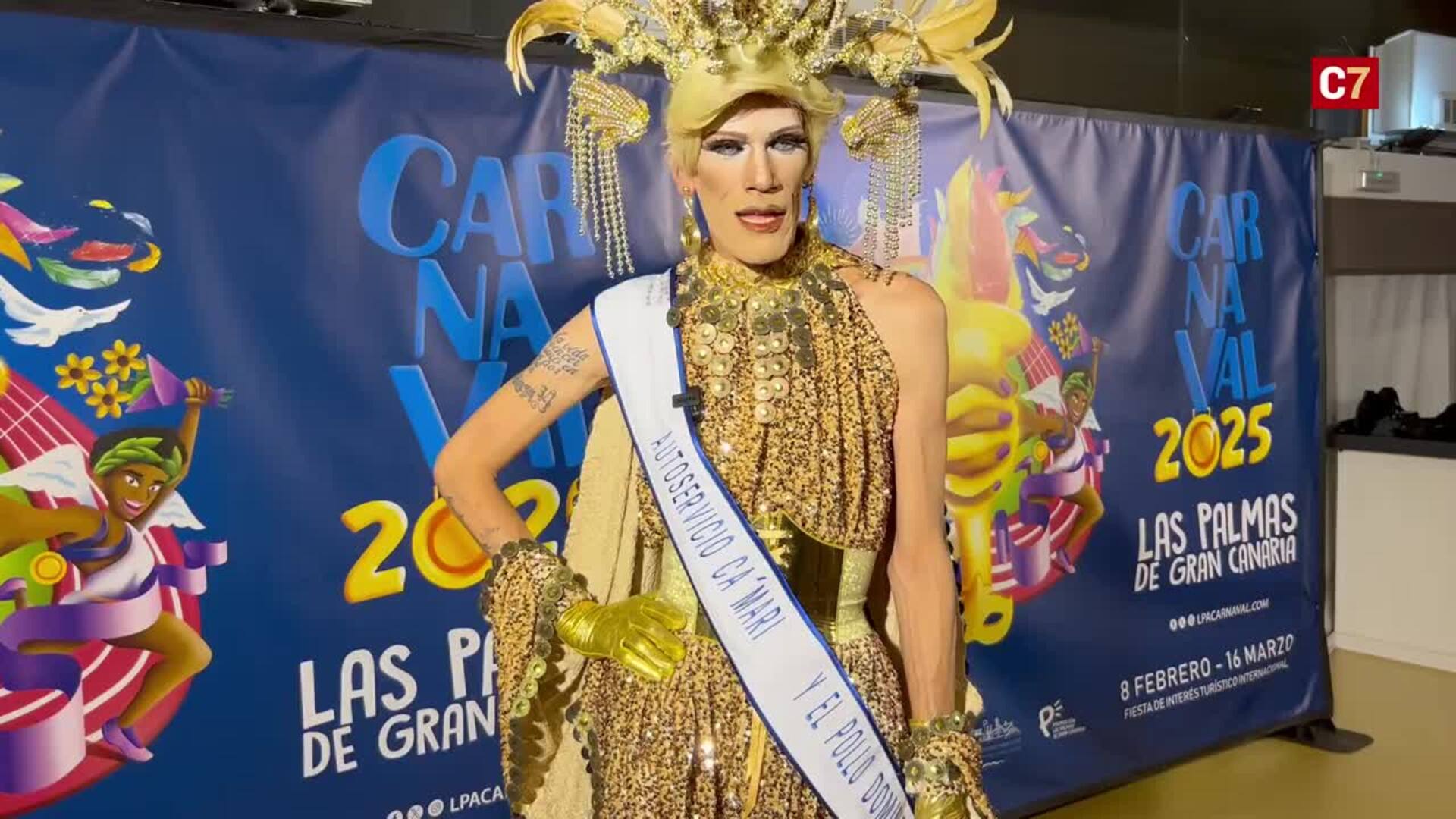 Presentación de Drag Frenchy Morgana en el carnaval de Las Palmas de ...