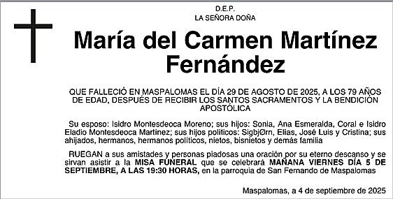 María del Carmen Martínez Fernández | Canarias7