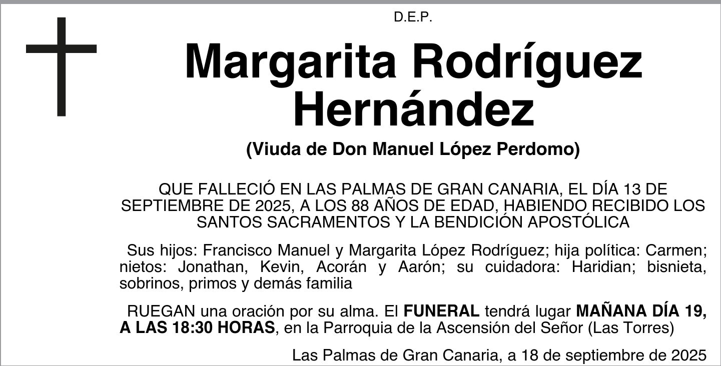 Margarita Rodríguez Hernández | Canarias7