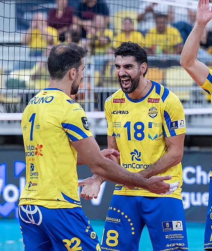 El CV Guaguas borra al Olympiacos y pide otra ronda de Champions (3-0 ...