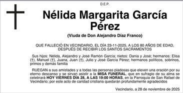 Nélida Margarita García Pérez | Canarias7