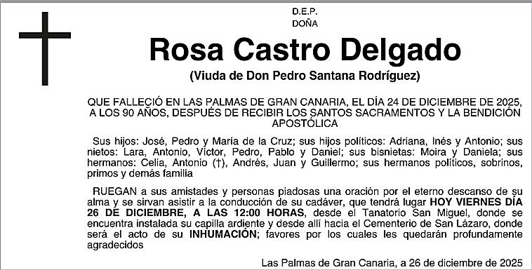 Rosa Castro Delgado | Canarias7