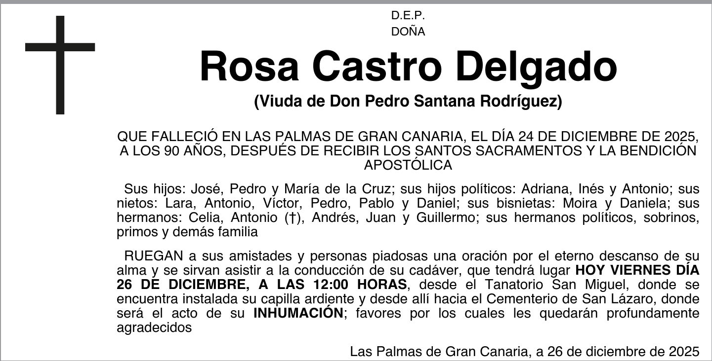 Rosa Castro Delgado | Canarias7