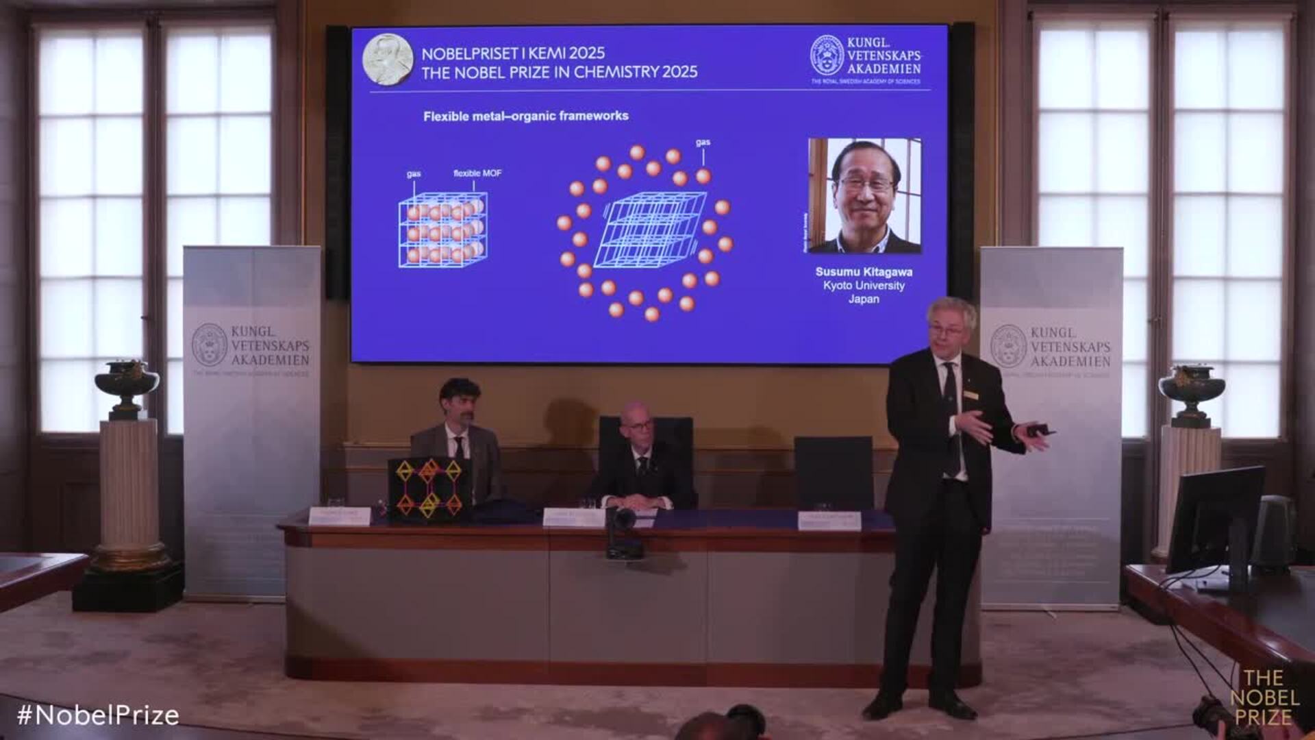 Susumu Kitagawa, Richard Robson y Omar Yaghi, Premio Nobel de Química 2025 | Canarias7