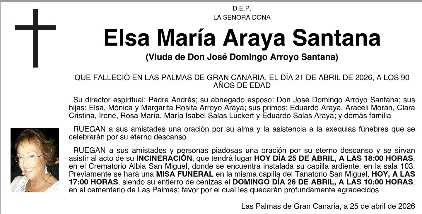 Elsa María Araya Santana | Canarias7