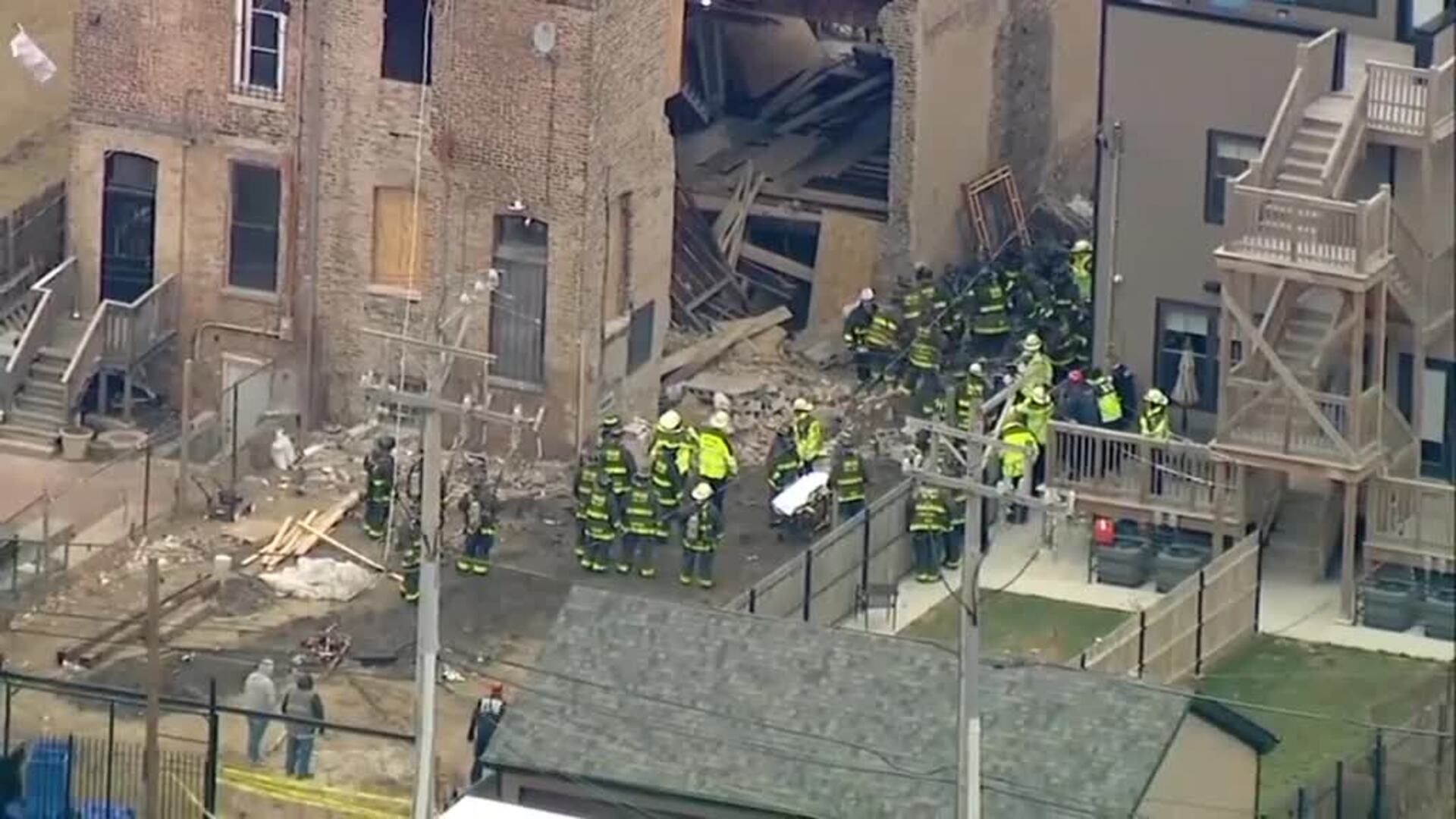 El derrumbe de un edificio de Chicago deja un trabajador herido grave | Diario Sur