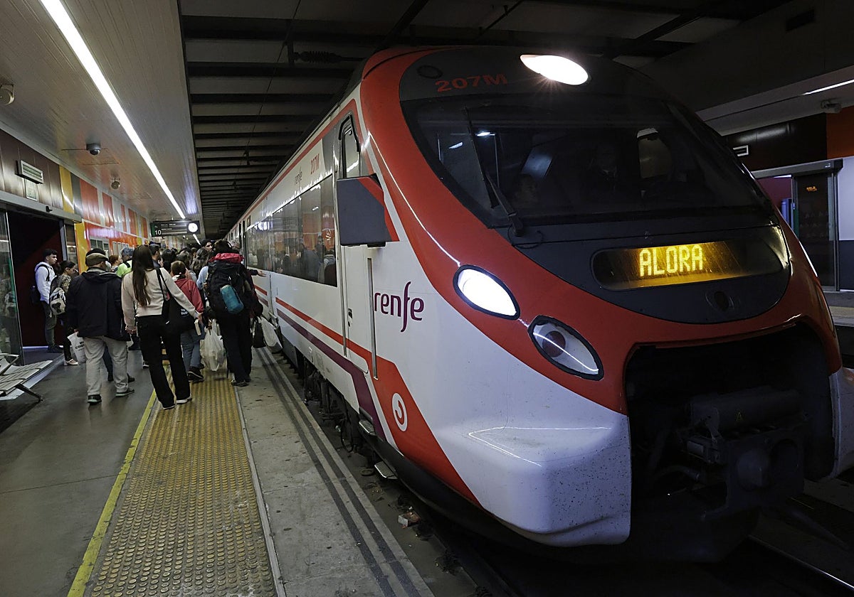 El Cercanías de Málaga a Álora estará cortado dos semanas a partir del ...