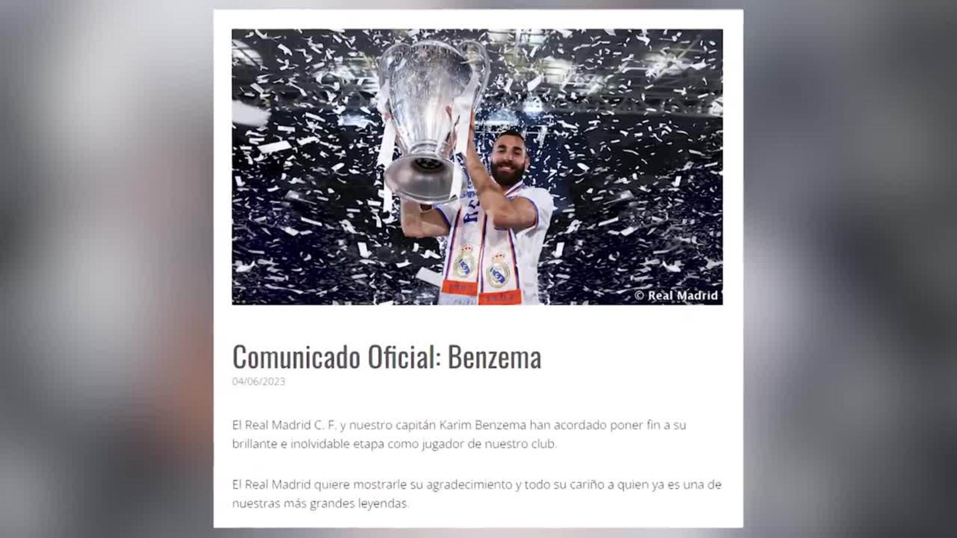 Karim Benzema deja el Real Madrid | El Diario Vasco