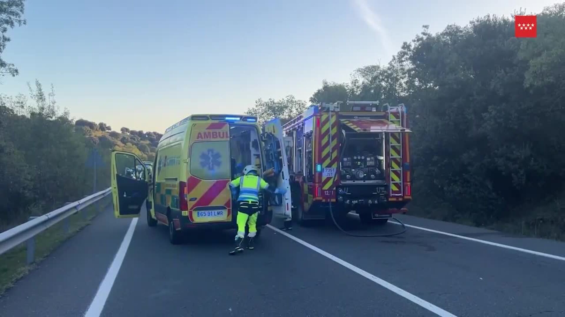 Un fallecido y cuatro heridos, dos de ellos menores, en una colisión en Guadalix de la Sierra ...