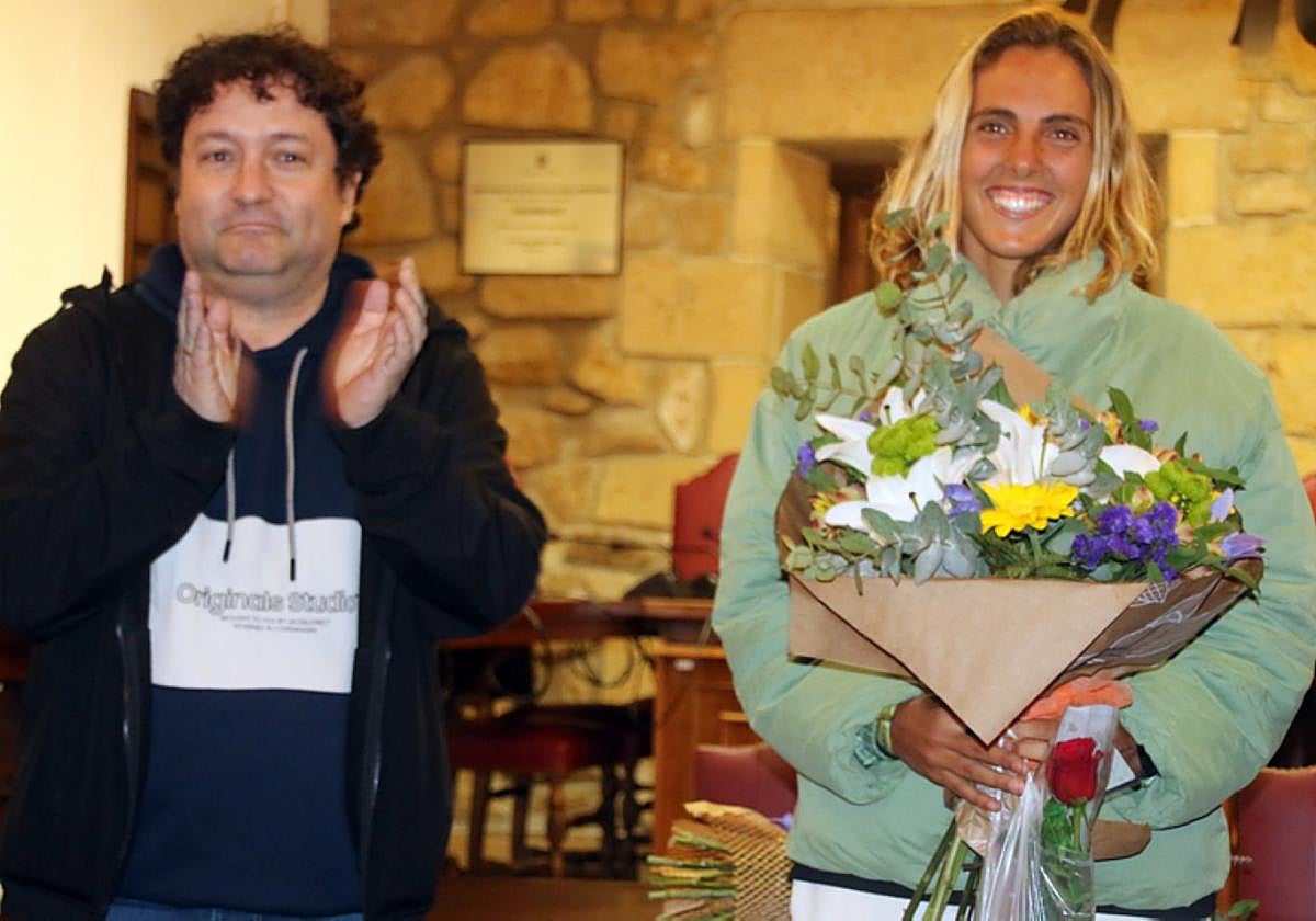 Zarauzko herriak ongi etorria eman dio Nadia Erostarberi | El Diario Vasco