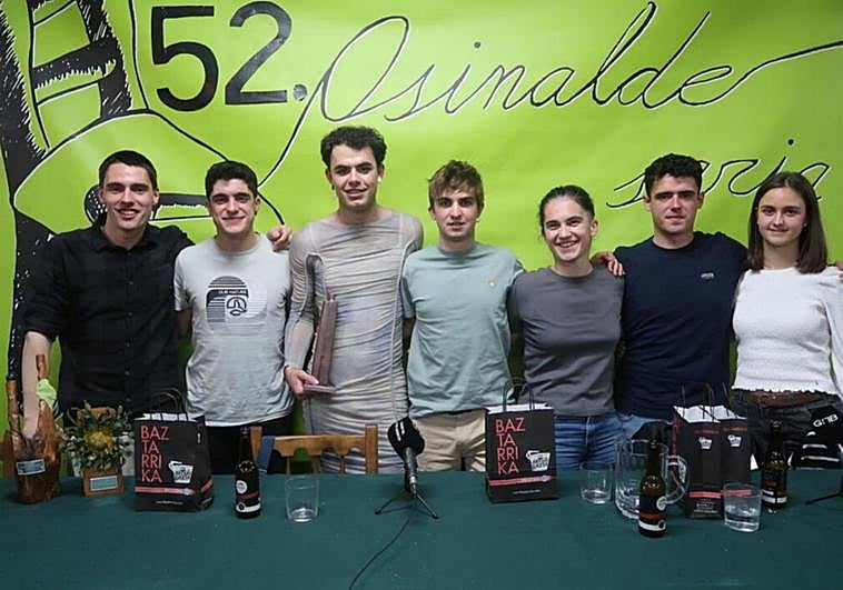 Aner Peritz zarauztarra jaun eta jabe Osinalde Sariaren 52. edizioko ...