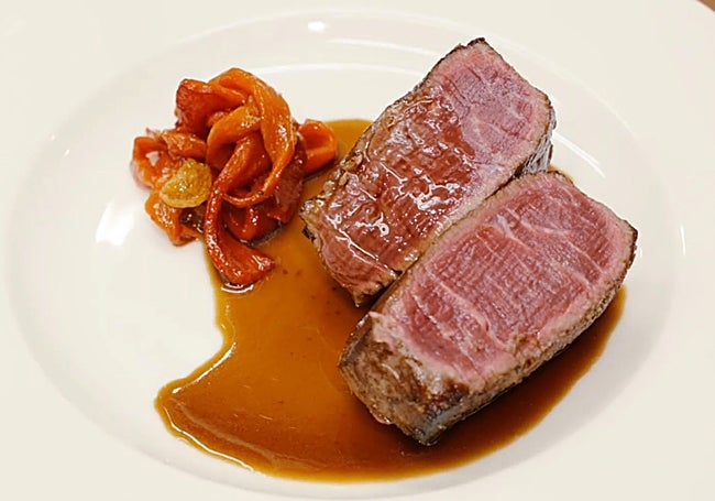 Receta de solomillo con pimientos de Aitor Santamaria | El Diario Vasco