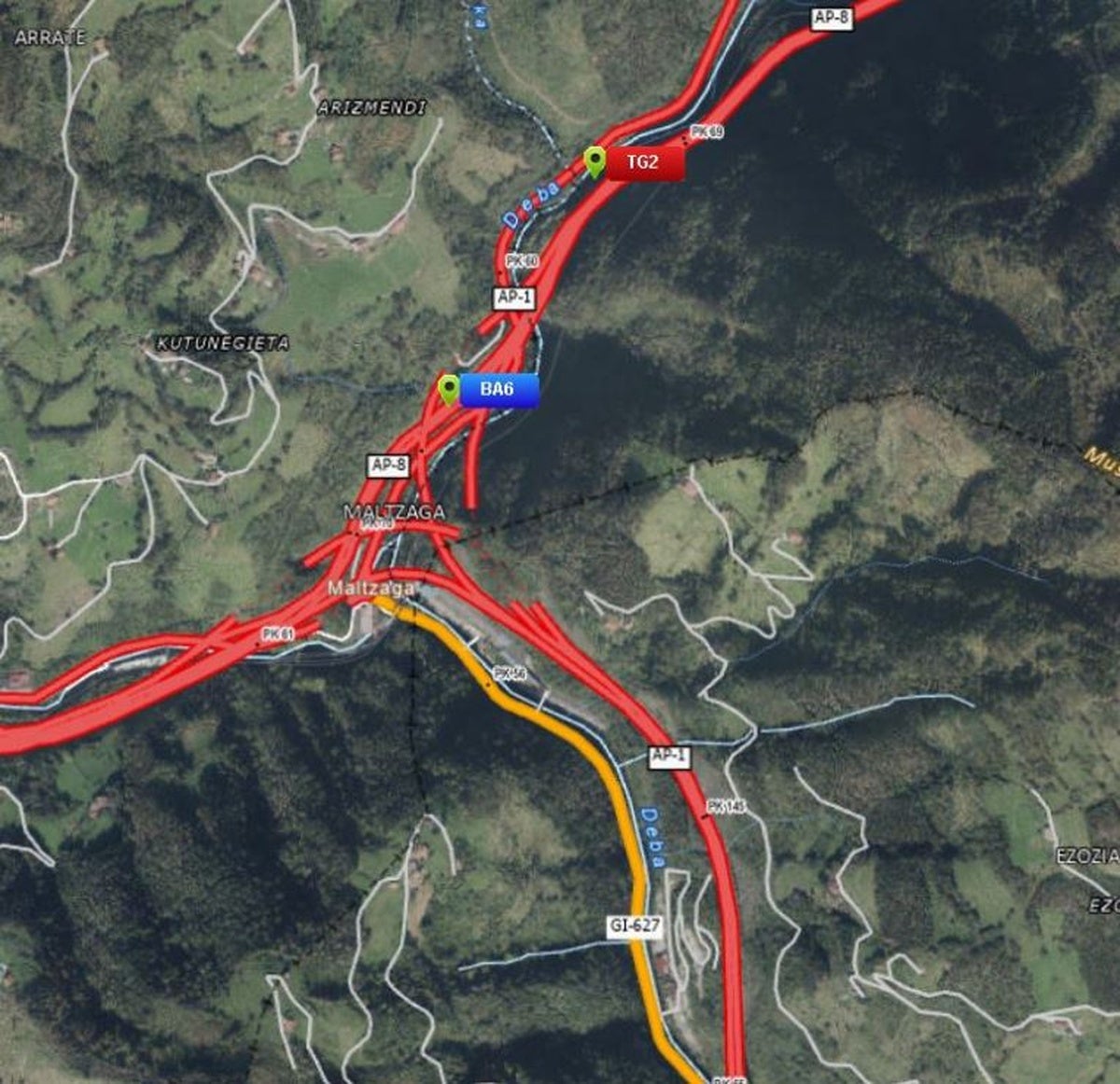 Cortada la AP-8 en ambos sentidos a la altura de Elgoibar | El Diario Vasco