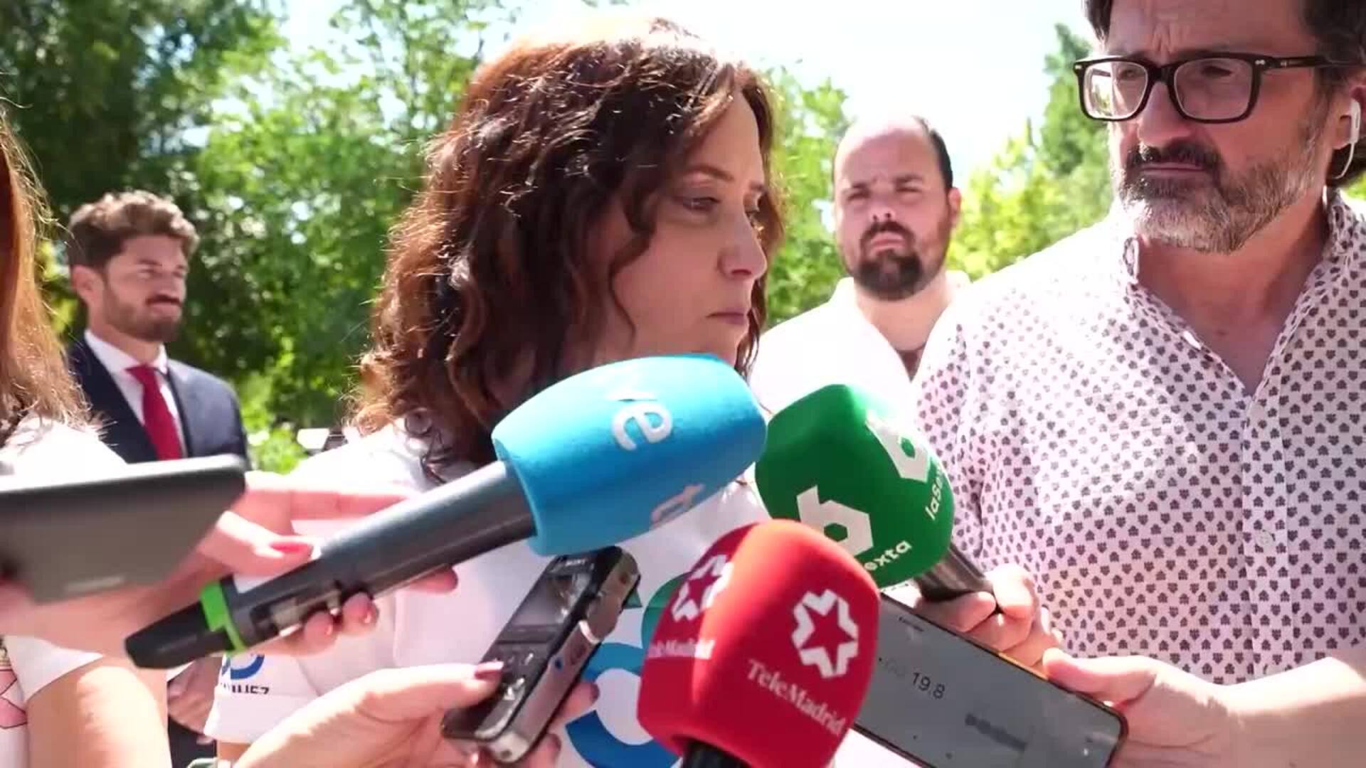 Ayuso tilda de "gravísimo" que el Gobierno ponga "en tela de juicio" a ...