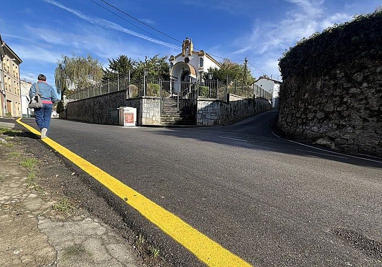La línea amarilla de la discordia en Pola de Siero: «Nunca se pudo ...