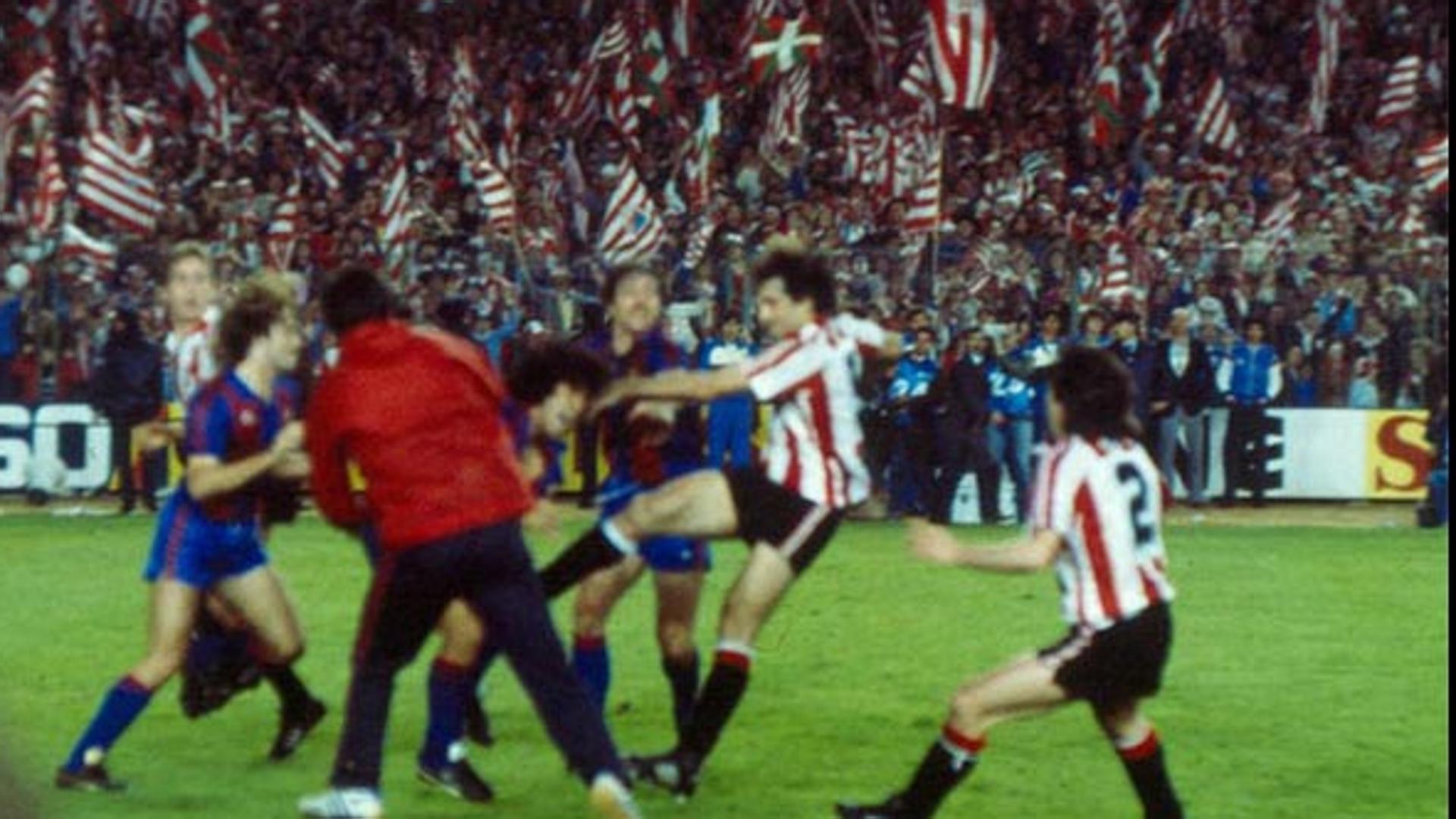Rodillazos, puñetazos... Así fue la batalla campal de la final de Copa ...